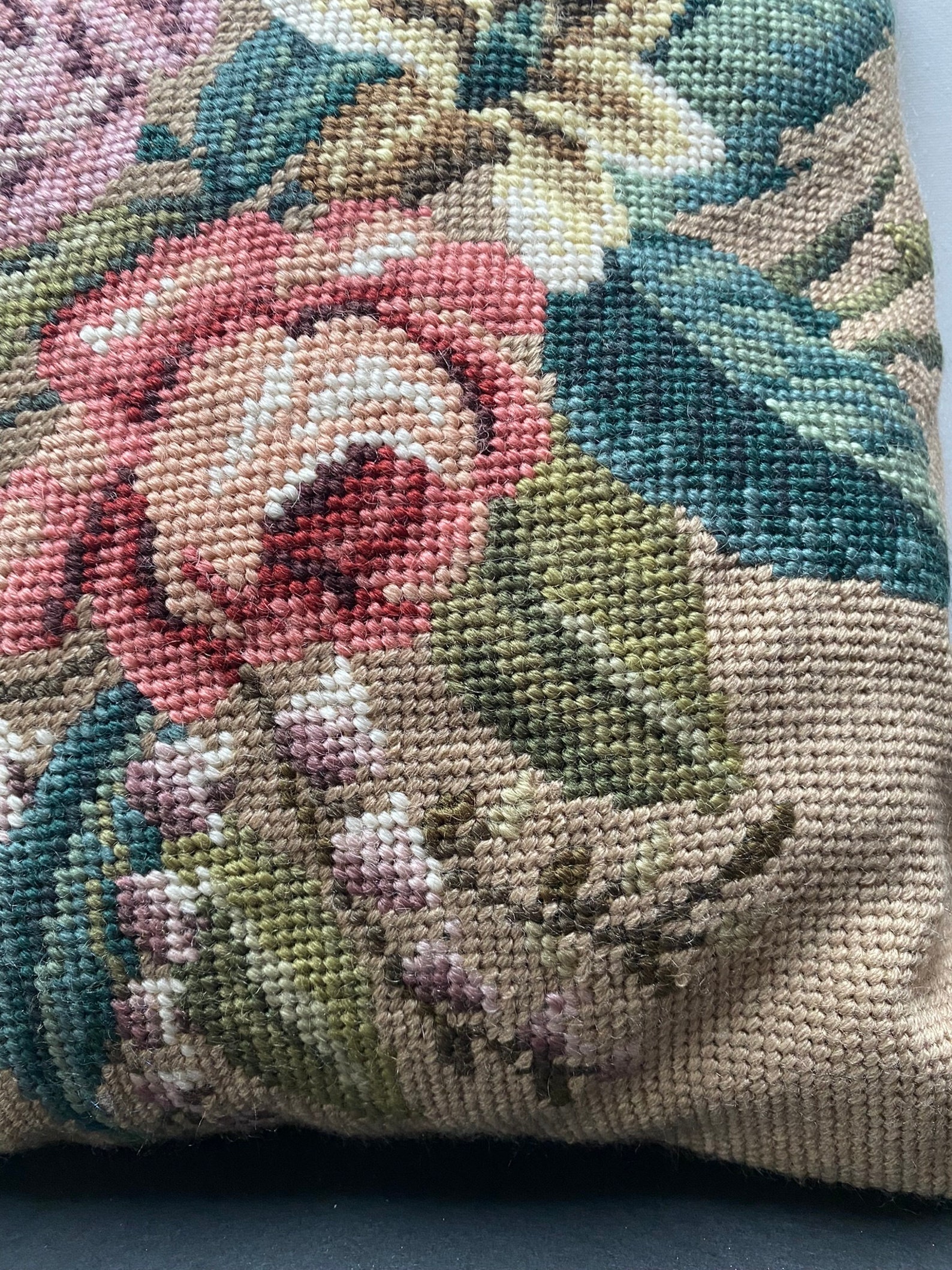 Decorative Hand-embroidered Pillowcases With Flowers, Vintage Style ...