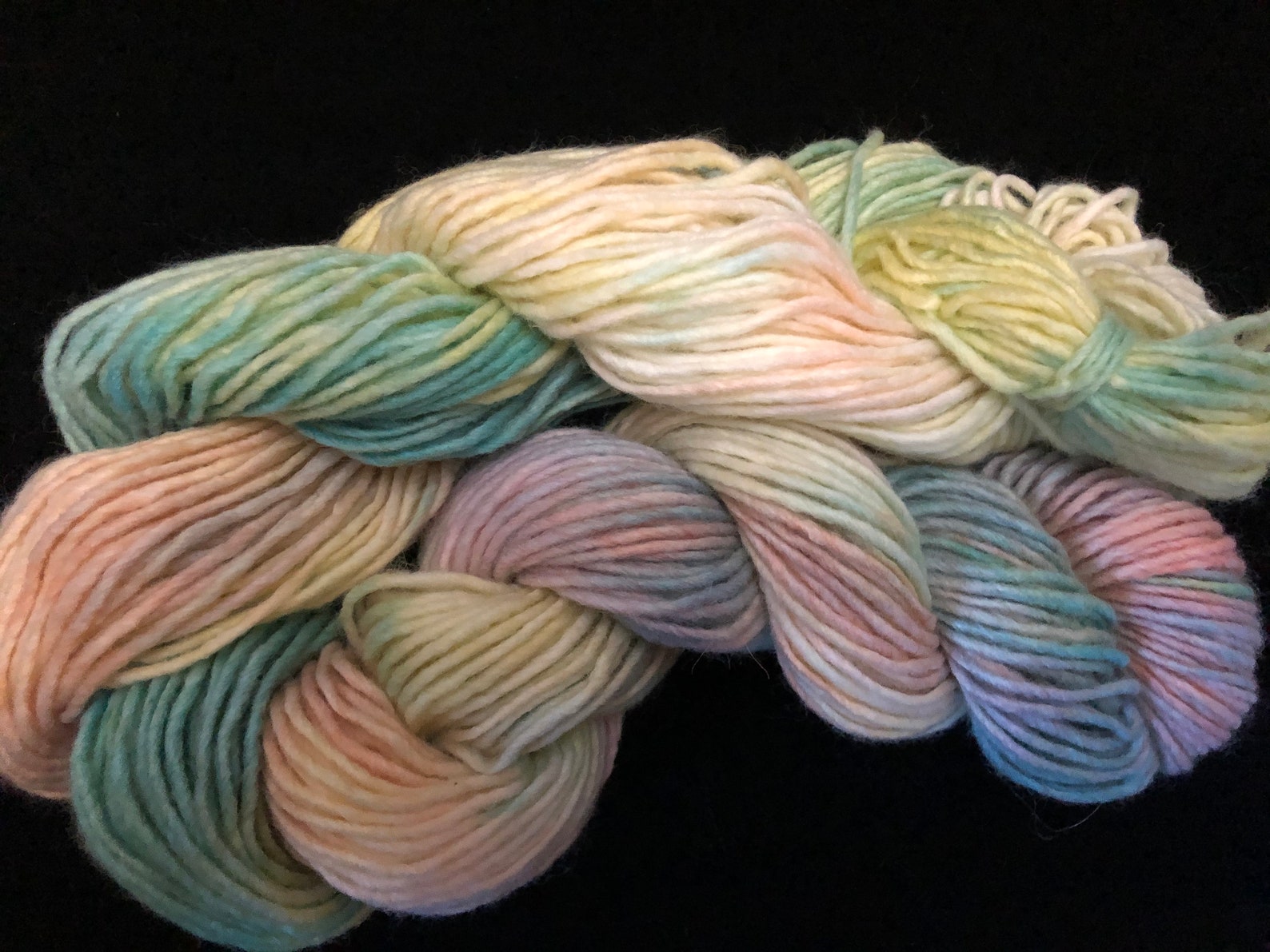 Superwash Merino Wool Pastel Colors Spring Color Hand Dyed - Etsy