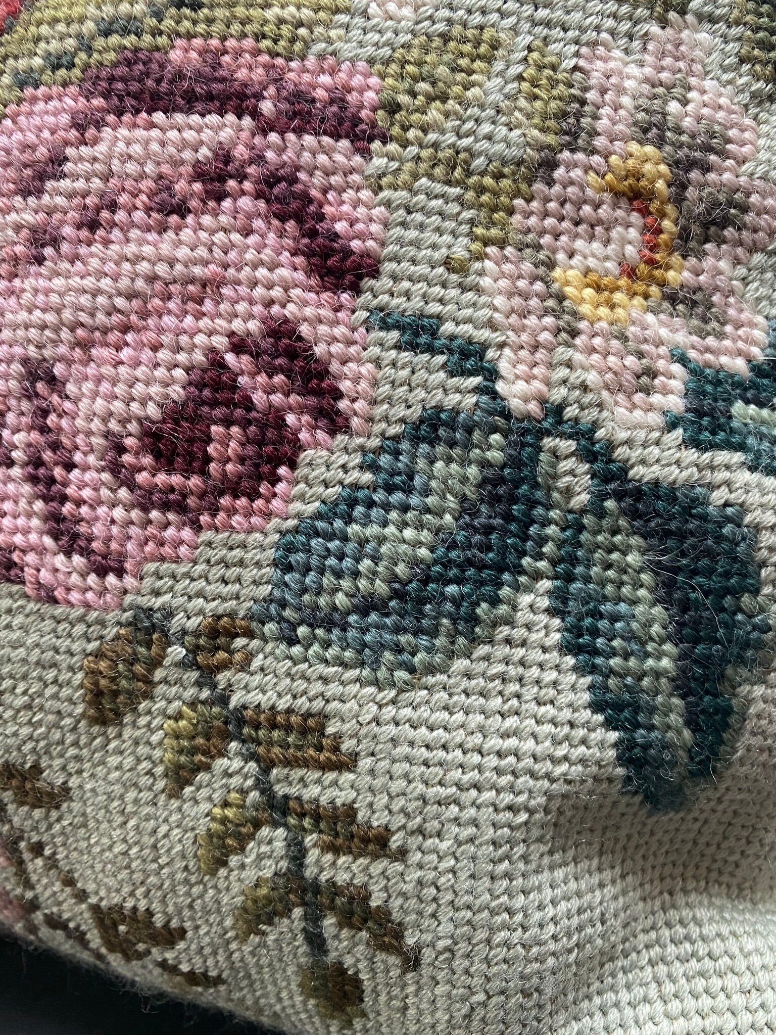 Decorative Hand-embroidered Pillowcases With Flowers, Vintage Style ...