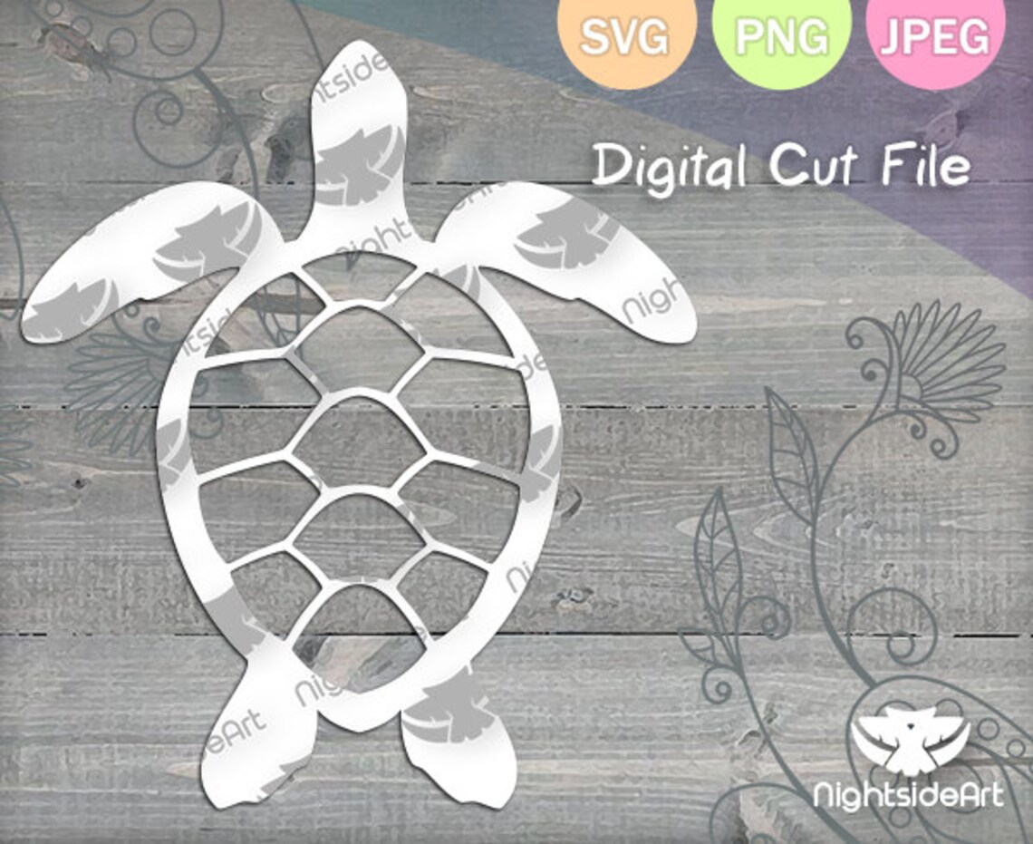 Sea Turtle Cut Files for Cricut and Silhouette - Etsy
