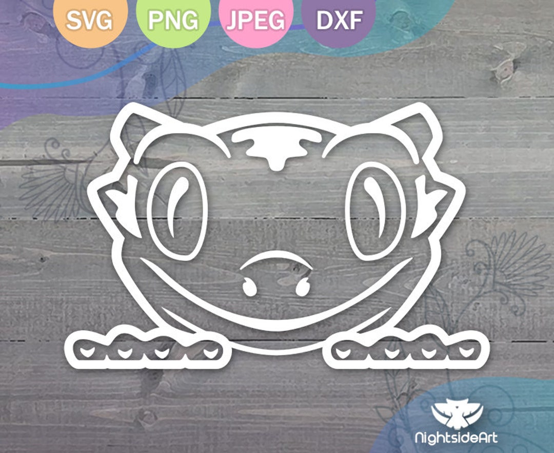 Gargoyle Gecko Smiling Cut Files for Cricut and Silhouette .svg .png ...