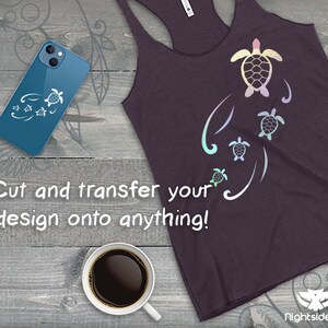 Sea Turtle Family Cut Files for Cricut and Silhouette .svg - Etsy Australia