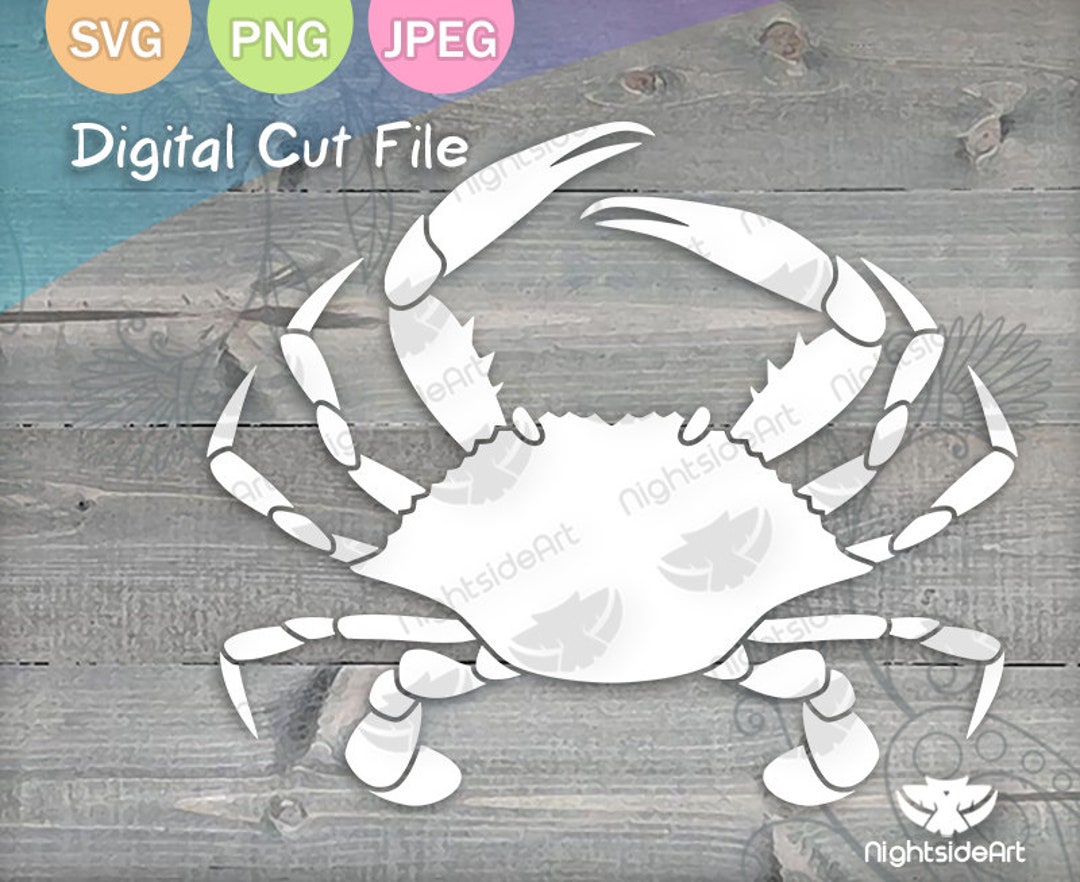 Blue Crab Cut Files for Cricut and Silhouette .svg .png .jpg - Etsy