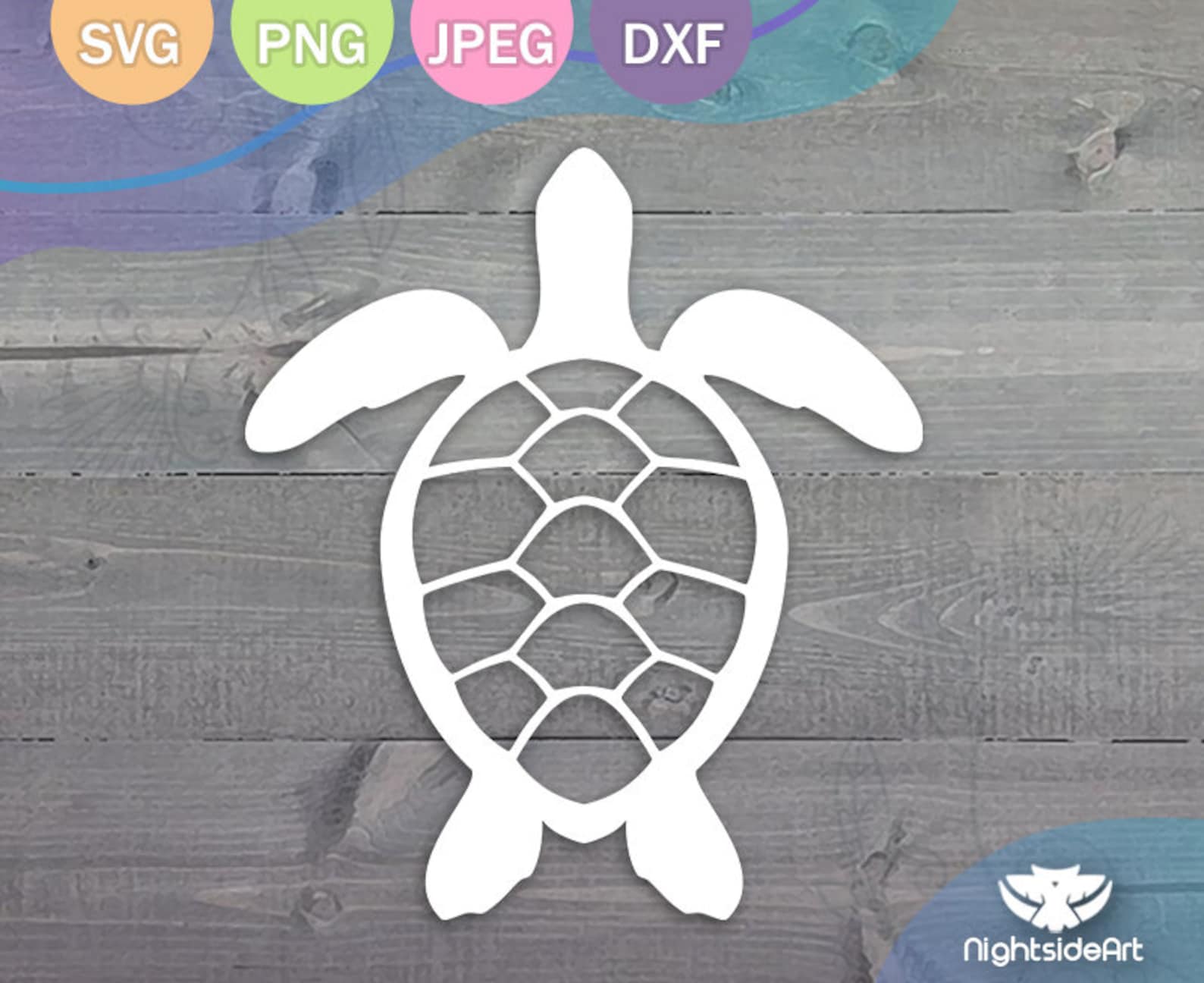 Sea Turtle Cut Files for Cricut and Silhouette .svg .png .jpg .dxf - Etsy