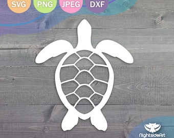 Sea Turtle Family Cut Files for Cricut and Silhouette .svg .png .jpg ...