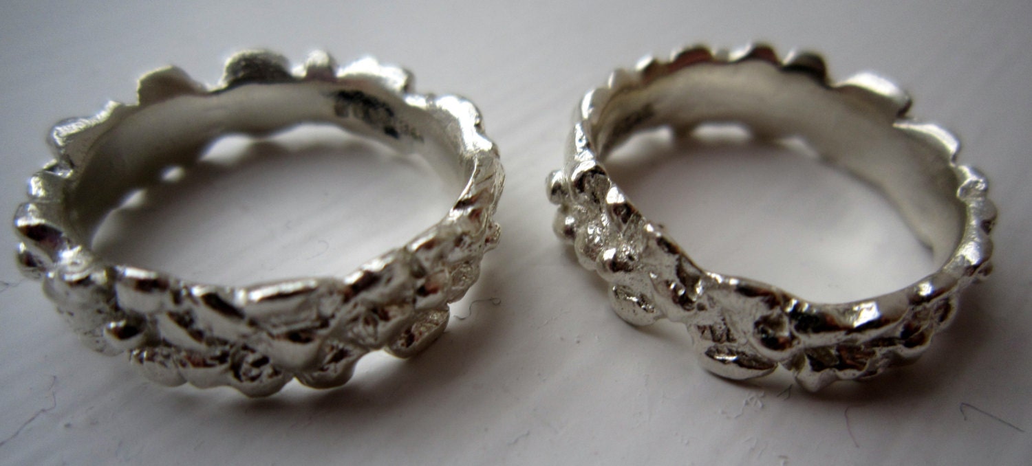 Silver Flower Posy Ring - Etsy UK