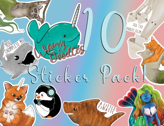 10 Sticker Bundle Choose Any 10 Stickers for a Discounted - Etsy
