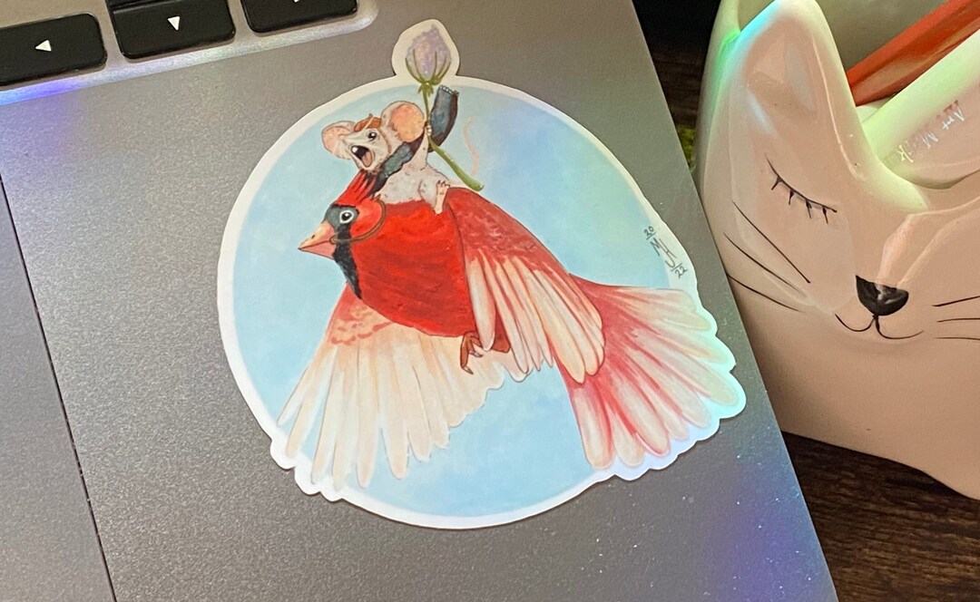 Thistle Thief, Sticker or Art Print - Etsy