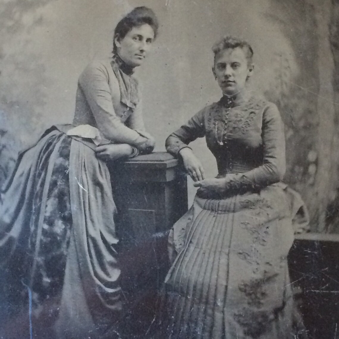 Full Plate Tintype Victorian Fashion Large Antique Ferrotype Civil War ...