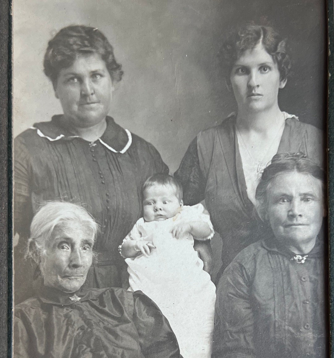 5 Generations Native American Women Antique Found Photo - Etsy