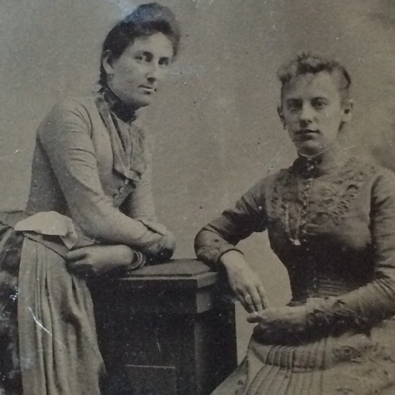 Full Plate Tintype Victorian Fashion Large Antique Ferrotype Civil War ...