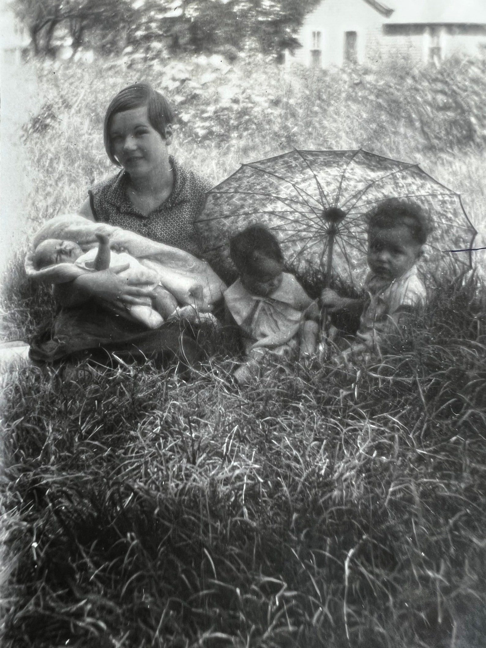 Flapper, Babies, Parasol Antique Found Photo - Etsy