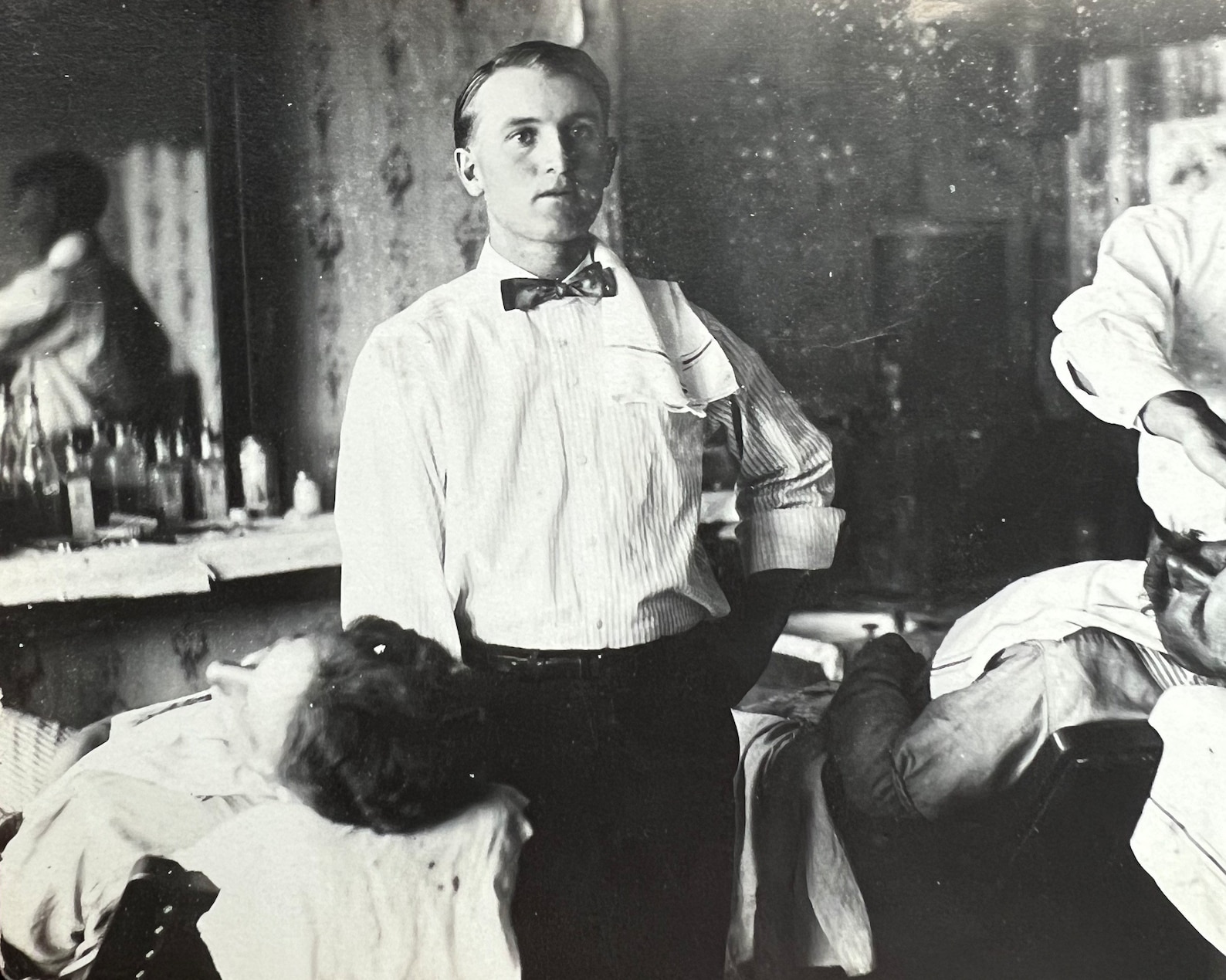 Tonsorial Parlor Vintage Real Photo Postcard RPPC Occupational ...