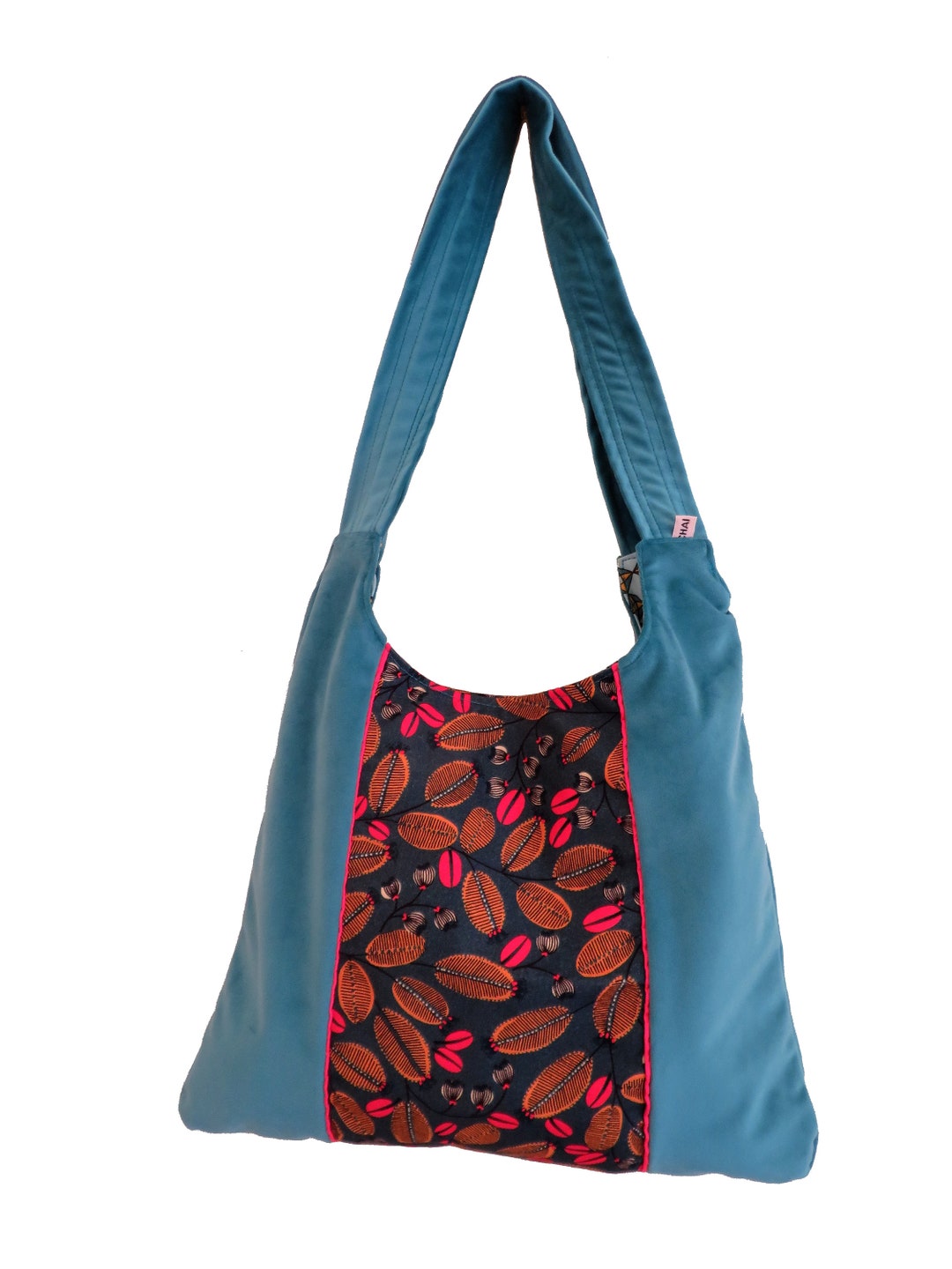 Duck Blue Velvet Tote Bag Coffee Beans Shoulder Tote Bag - Etsy