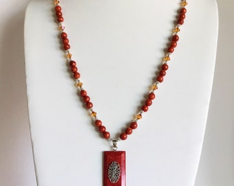 Rust Color Necklace - Etsy