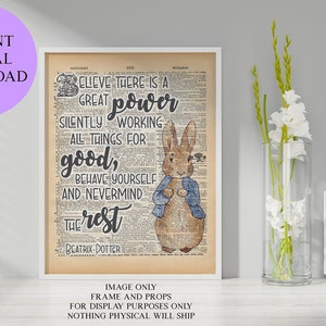 Peter Rabbit Nursery Art PRINTABLE, Beatrix Potter Prints DIGITAL ...