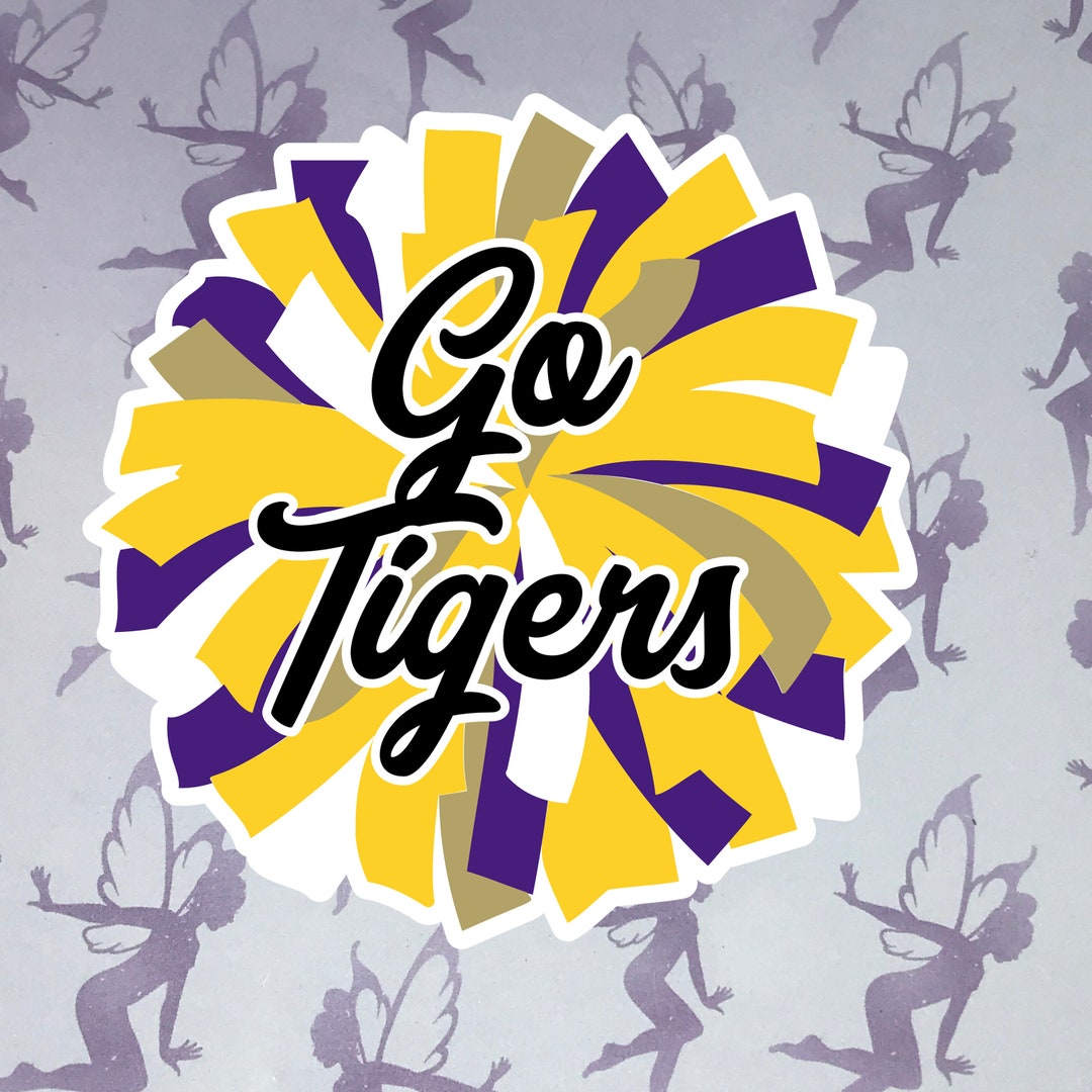 Custom Team Pom Pom, Sports Spirit, Sticker, Waterproof Vinyl (set of 6 ...