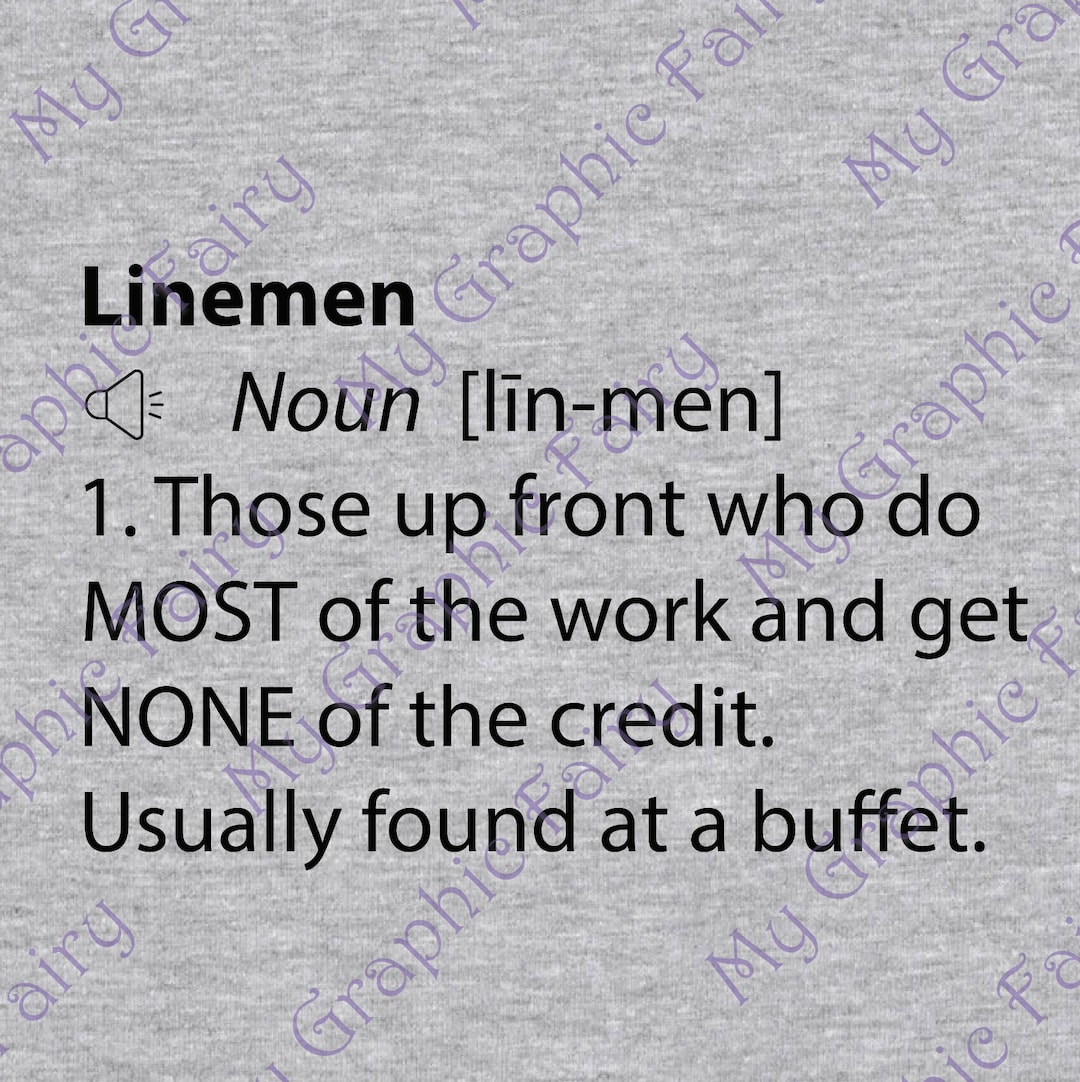 Linemen Definition, Sublimation Image, Png File, Football Shirt Design ...