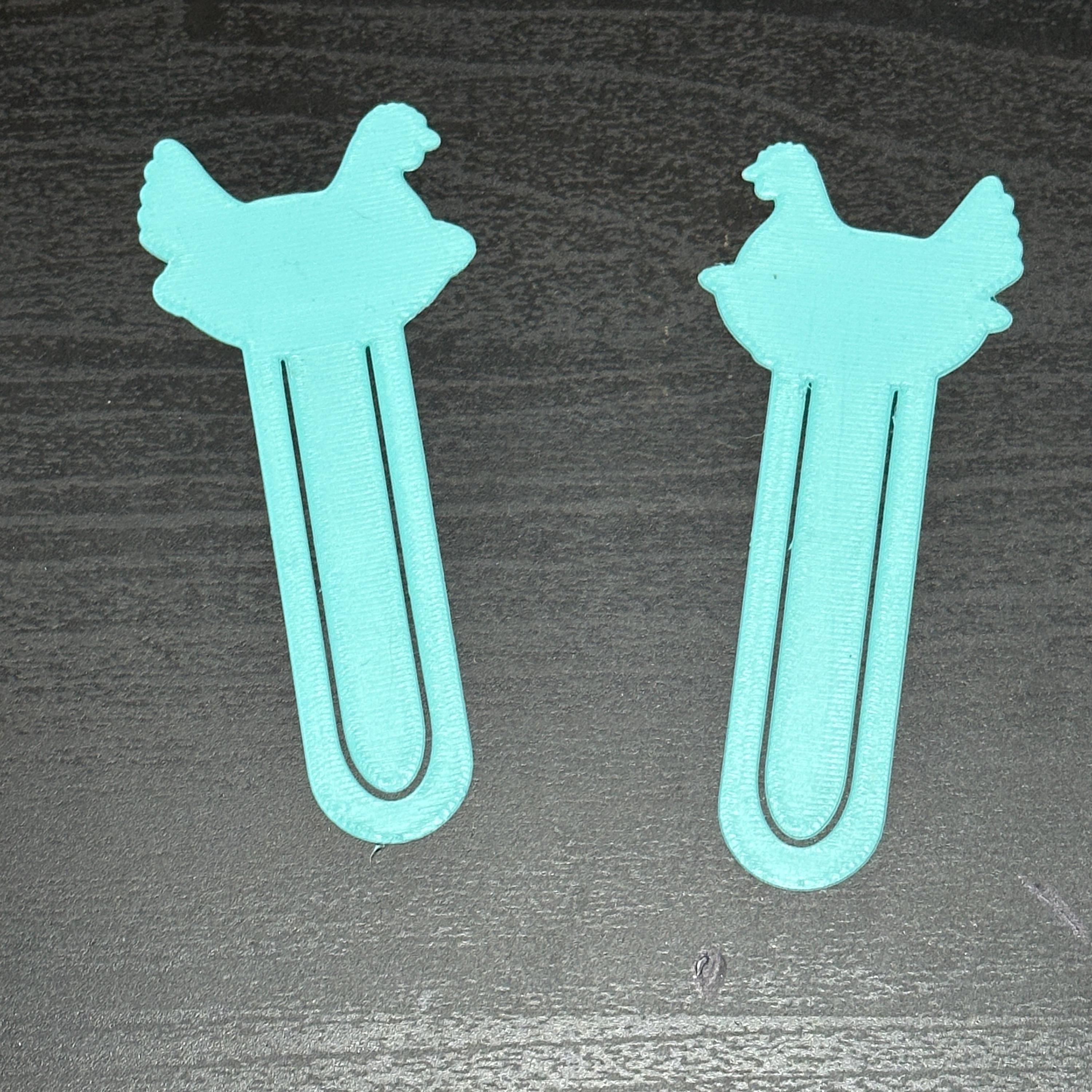 Hen on Nest Bookmark, 3D Printed, Vintage Inspired Style, Farmhouse ...