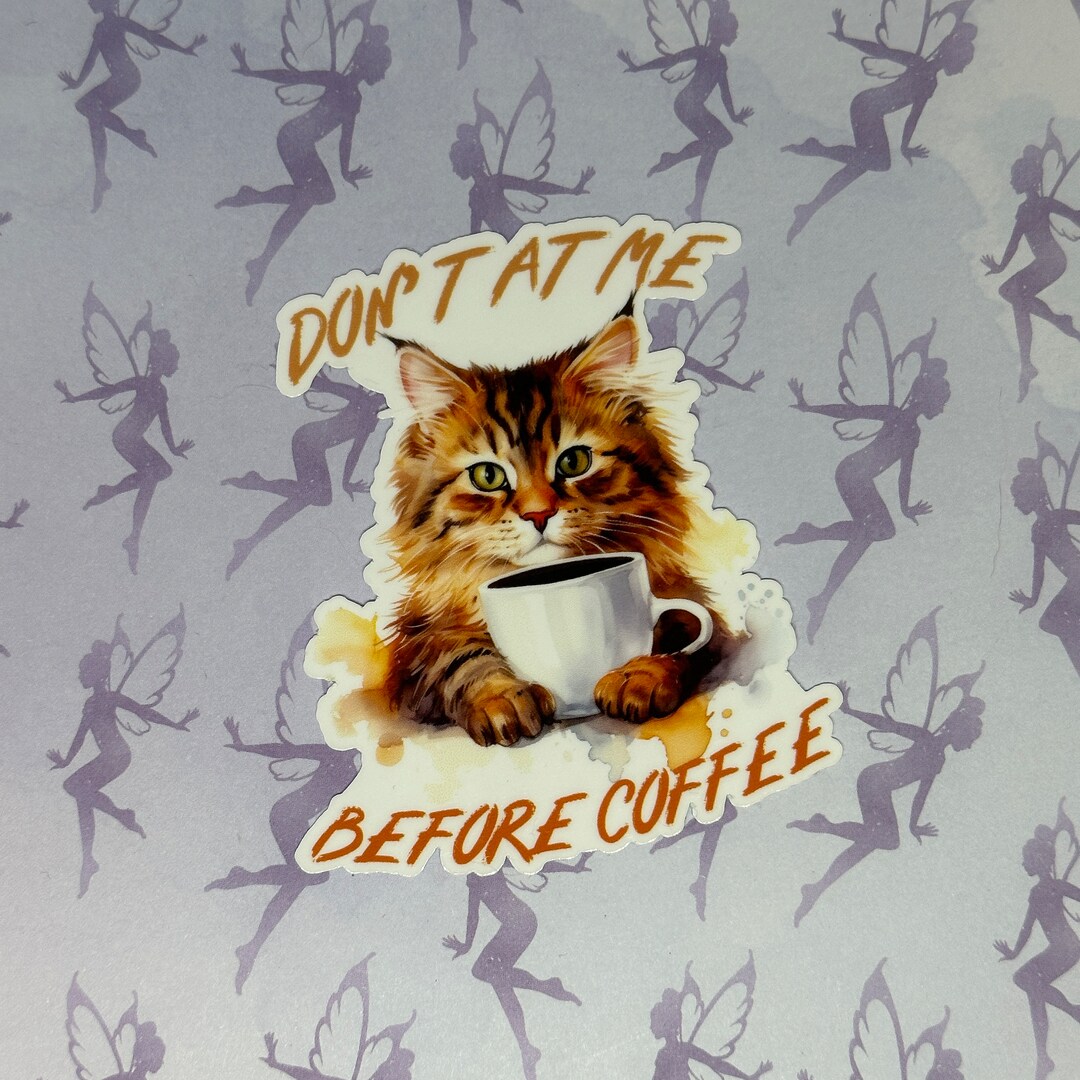 Don't at Me Funny Cat Sticker for Kindle, Cat Gifts for Cat Lovers ...