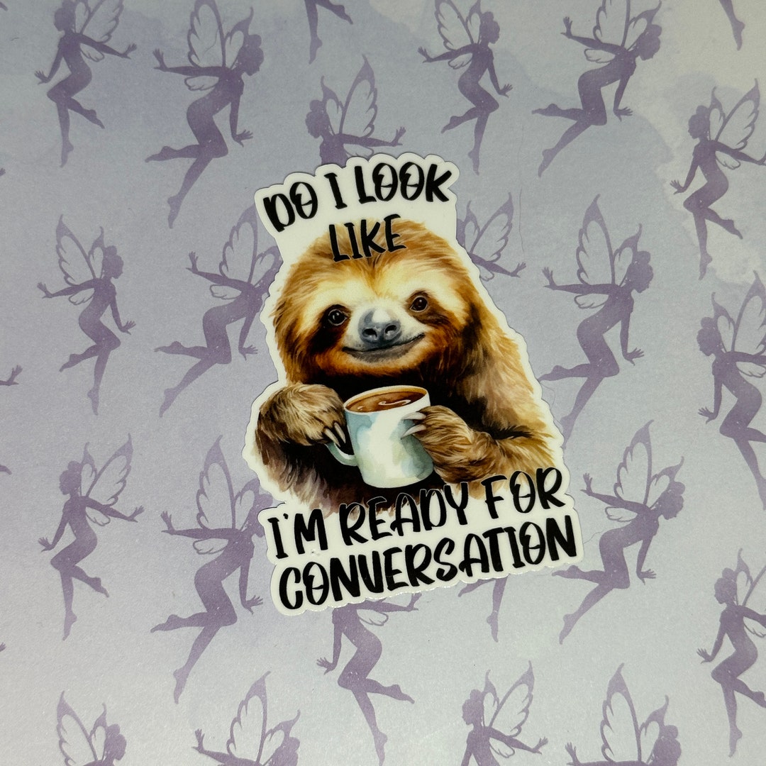 Not a Morning Person Sloth Sticker for Kindle, Sloth Gifts for Women ...