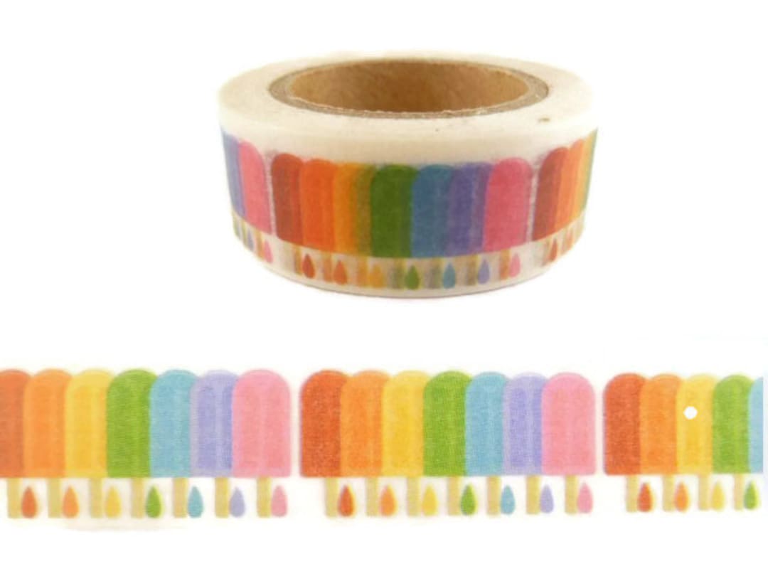 Washi Tape, Popsicle Washi Tape, Food Washi Tape, Party Washi Tape ...