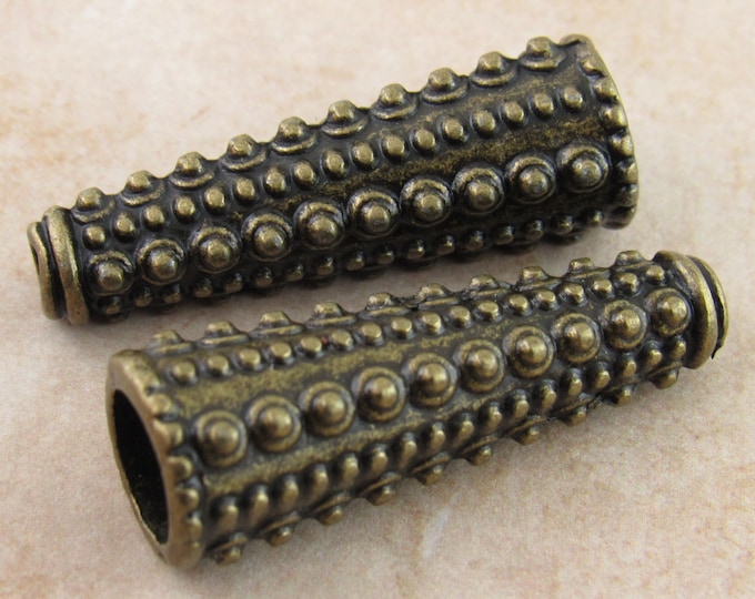 30mm Rustic, Bumpy, Ornate Cone Bead Cap, Antique Bronze (4) - A52 - Etsy