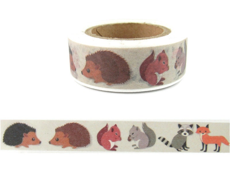 Glue & Adhesives Papercraft Forest Animals Squirrels and Washi Tape ...