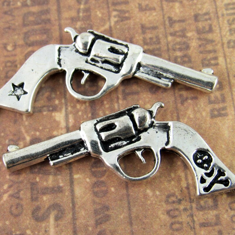 Revolver Charm - Etsy