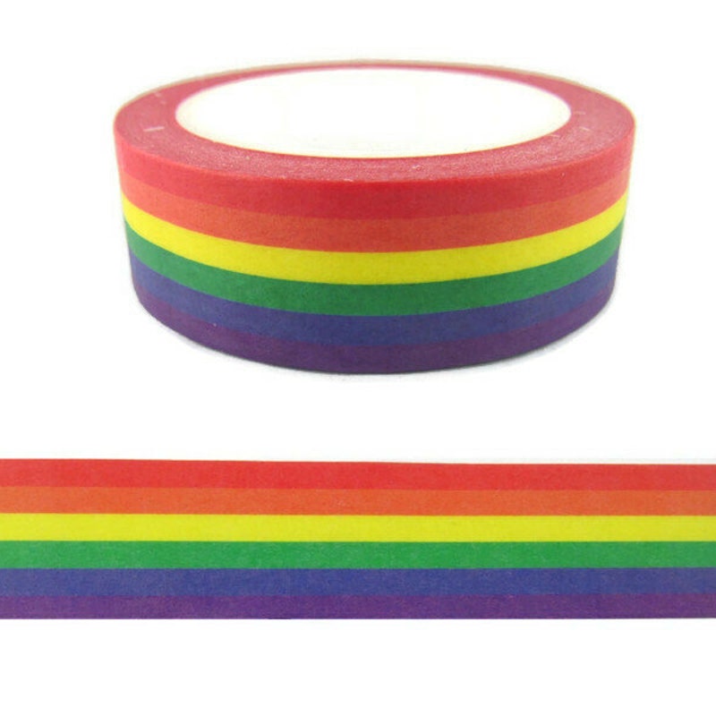 Rainbow Washi Tape - Etsy