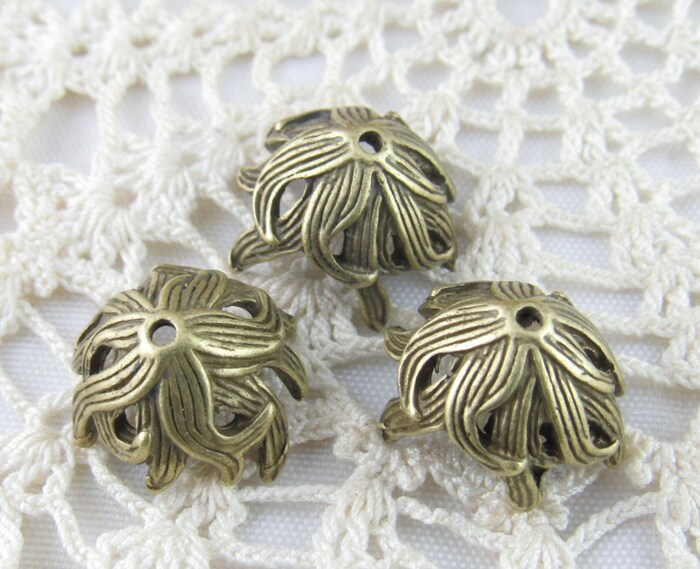 Leaf Bead Cap - Etsy