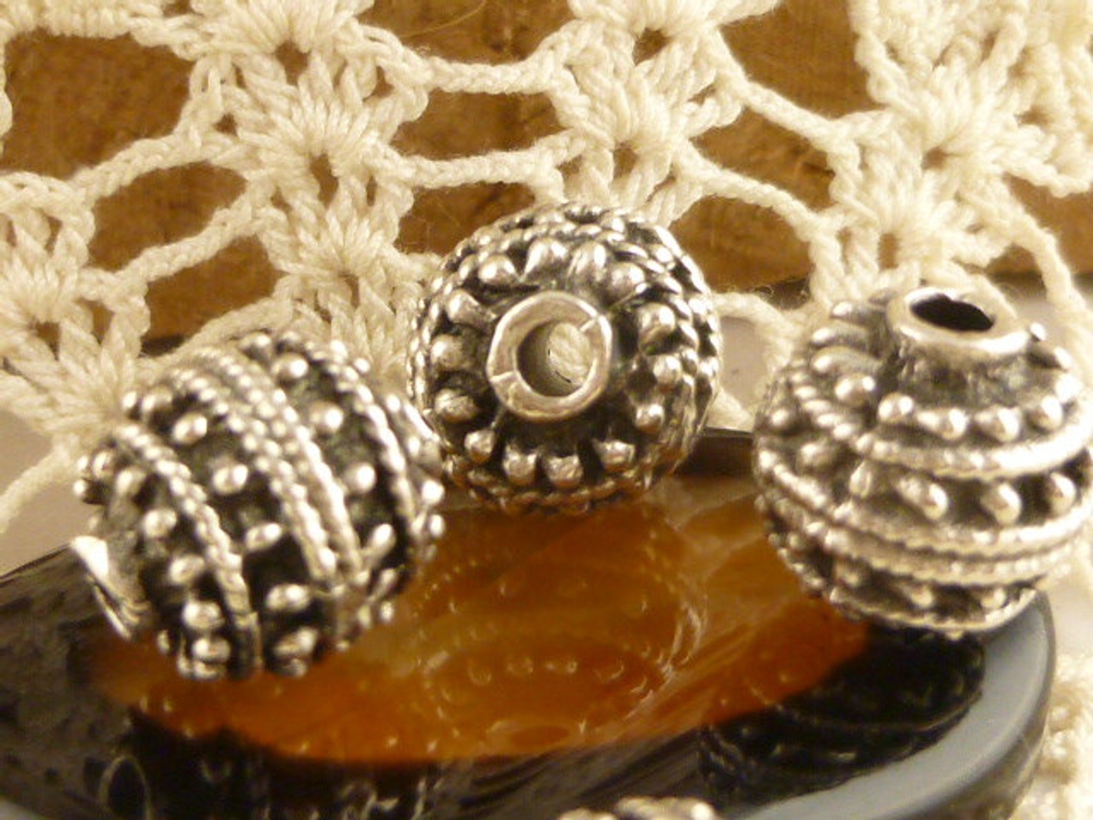 12mm Ornate, Bumpy Beads, Rustic, Pewter, Mykonos Casting Beads (2 ...