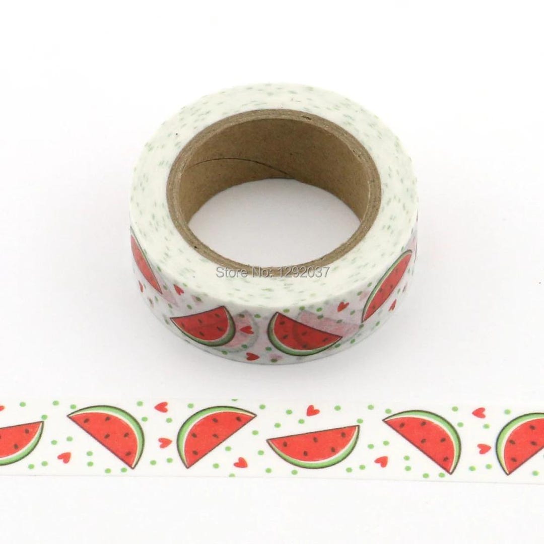 Red Watermelon Washi Tape, Fruit Washi Tape, Full Roll - CWWTS-13 - Etsy