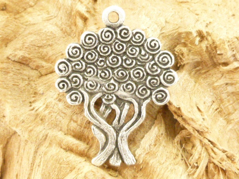Rustic Pewter Two Sided Tree of Life Casting Pendant Charm - Etsy