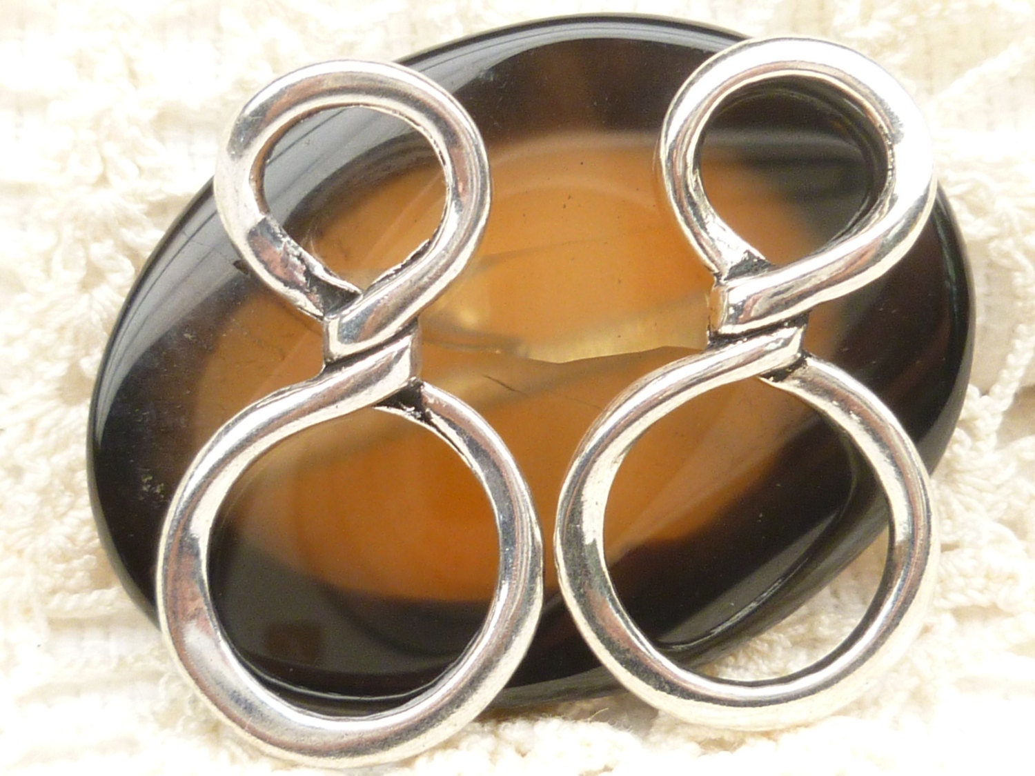 Twisted Figure Eight Infinity Ring Connector Finding Charm, Antique ...