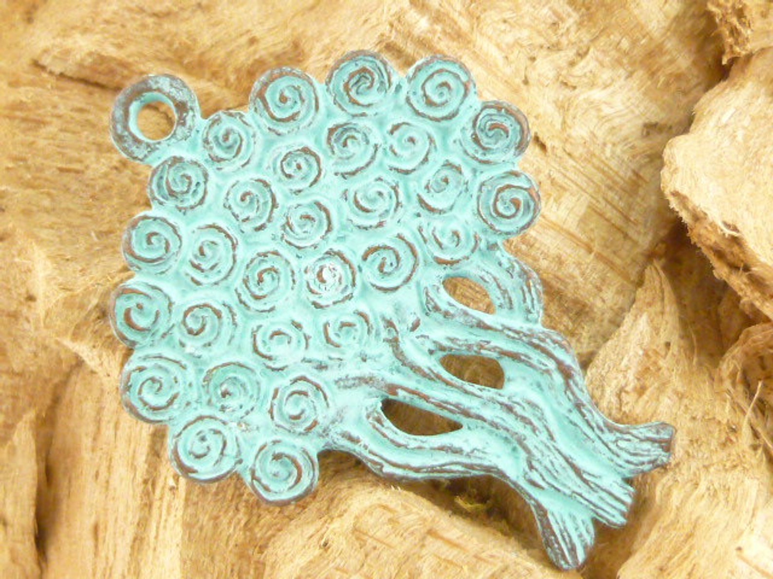 Rustic Patina Two Sided Tree of Life Casting Pendant Charm - Etsy