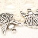 Adorable Swirly Angel Charms Antique Silver 10 S157 - Etsy