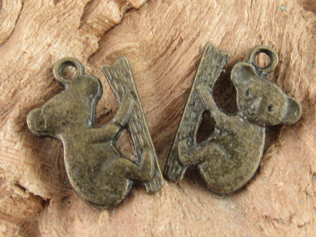Bronze Tone Koala Bear Charms (6) - A47 - Etsy