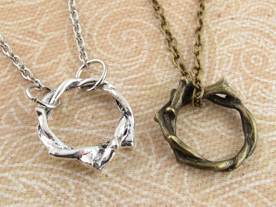Crown of Thorns Necklace, Your Choice of Bronze or Silver Crown of ...