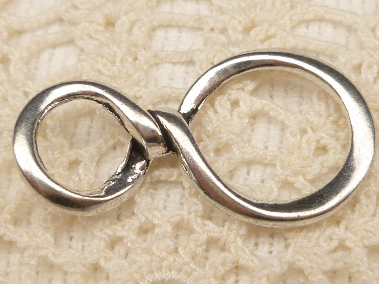 Twisted Figure Eight Infinity Ring Connector Finding Charm, Antique ...
