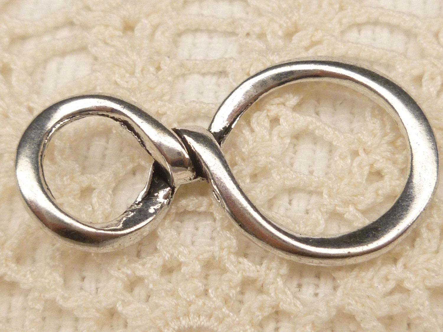 Twisted Figure Eight Infinity Ring Connector Finding Charm, Antique ...
