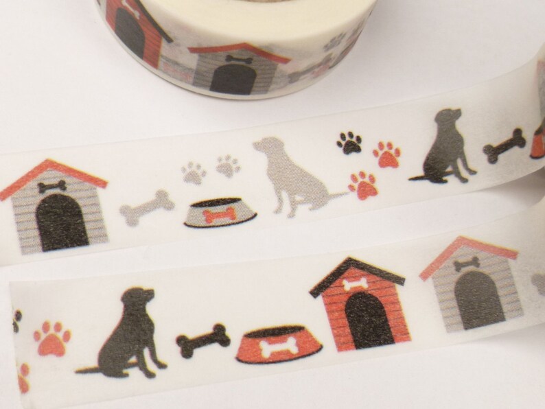Washi Tape Dog Lover Washi Tape Dog House Pet Lover | Etsy
