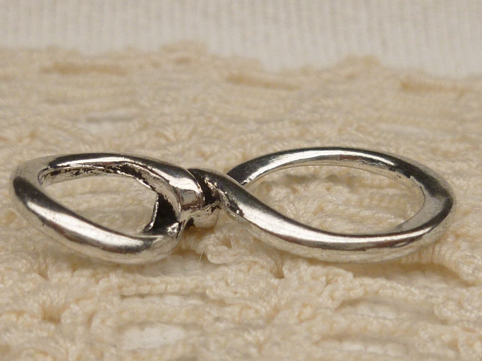 Twisted Figure Eight Infinity Ring Connector Finding Charm, Antique ...
