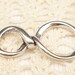 Twisted Figure Eight Infinity Ring Connector Finding Charm, Antique ...