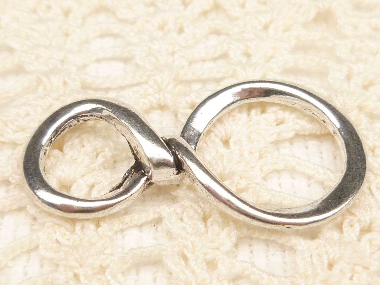 Twisted Figure Eight Infinity Ring Connector Finding Charm, Antique ...