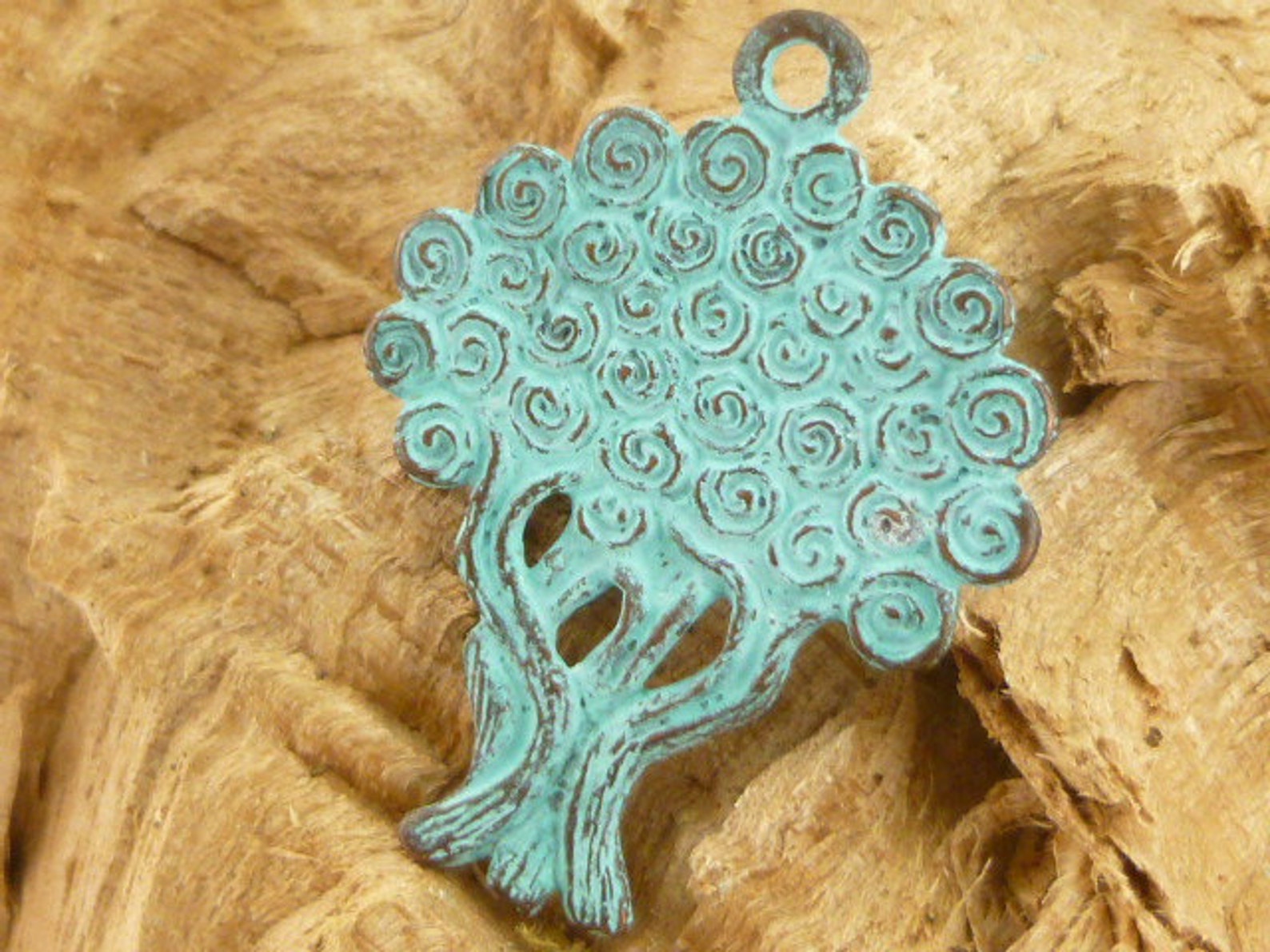 Rustic Patina Two Sided Tree of Life Casting Pendant Charm - Etsy