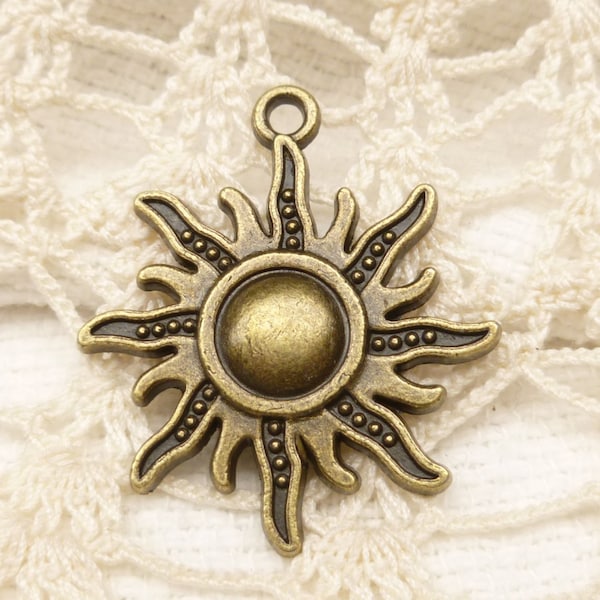 Sun Charm - Etsy