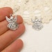 Adorable Swirly Angel Charms Antique Silver 10 S157 - Etsy
