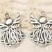Adorable Swirly Angel Charms Antique Silver 6 CH15 | Etsy