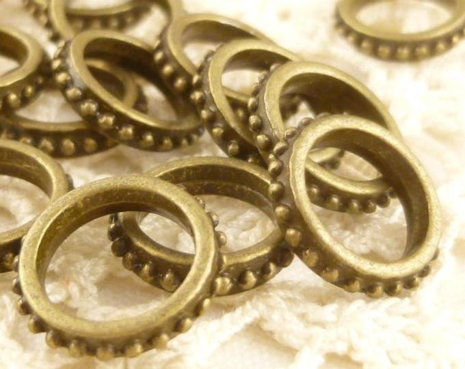 30mm Rustic, Bumpy, Ornate Cone Bead Cap, Antique Bronze (4) - A52 - Etsy